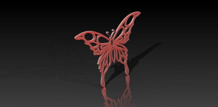 butterfly - STL, STEP / IGES, SOLIDWORKS - 3D CAD model - GrabCAD