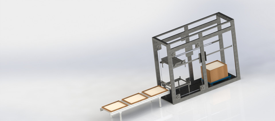Tray stacker | 3D CAD Model Library | GrabCAD