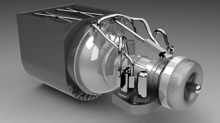 Honeywell AGT1500 Engine - STEP / IGES - 3D CAD model - GrabCAD