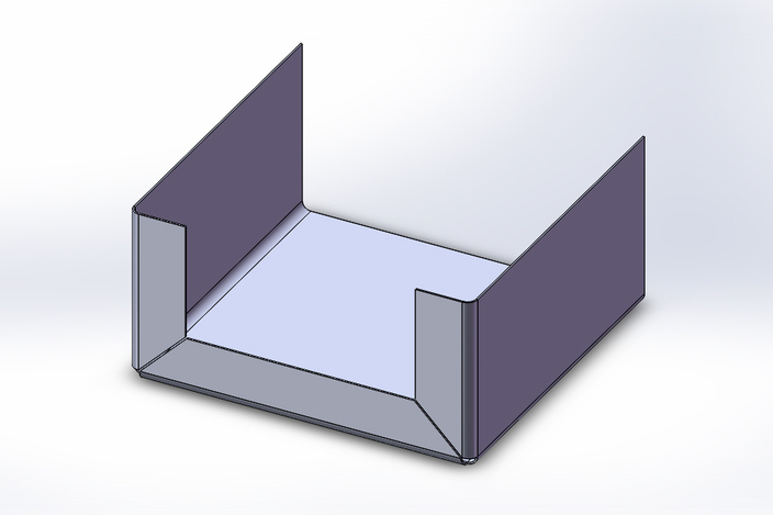 Closed Corner and Additional Sheet Metal Parts - SOLIDWORKS - 3D CAD ...