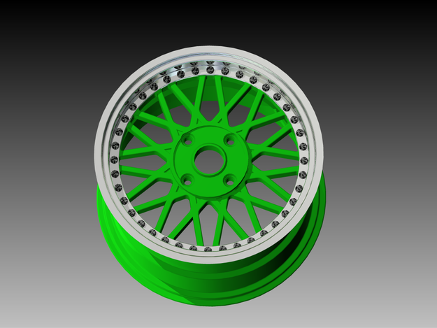 BBS split rim - Autodesk Inventor - 3D CAD model - GrabCAD