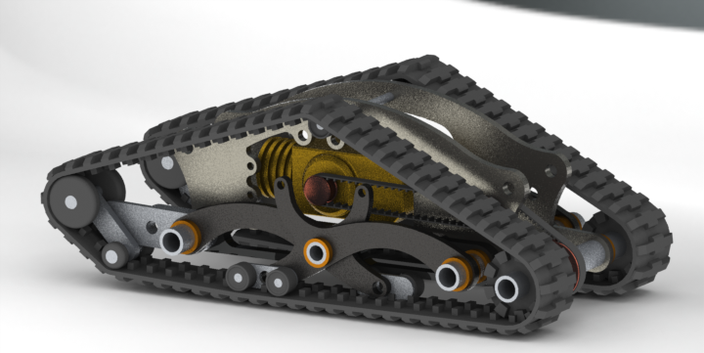 Dual Tracked Vehicle - STL, STEP / IGES, SOLIDWORKS, Other - 3D CAD ...