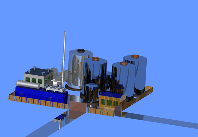 Biogas plant - STL, STEP / IGES - 3D CAD model - GrabCAD