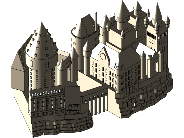 Hogwarts Castle 3d Model