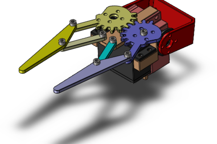 Pince parallèle pour robotique - SOLIDWORKS - 3D CAD model - GrabCAD