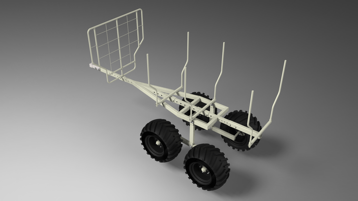 atv trailer, wood trailer - STEP / IGES, SOLIDWORKS - 3D CAD model ...