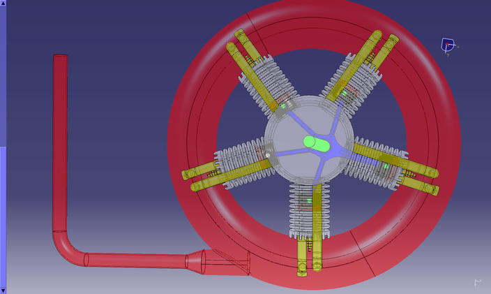Radial Engine animation - CATIA - 3D CAD model - GrabCAD