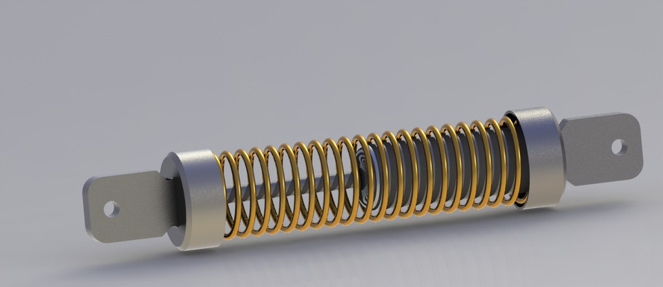 Spring Mechanism | 3D CAD Model Library | GrabCAD