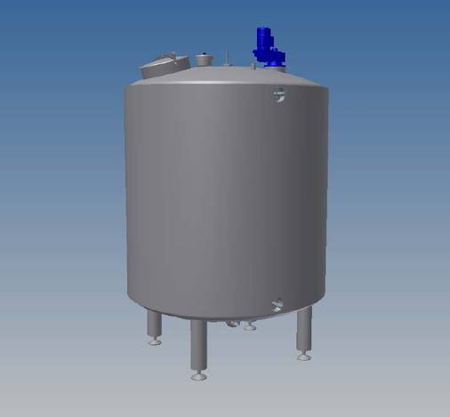 Water mixing tank 8000l - STL, STEP / IGES - 3D CAD model - GrabCAD