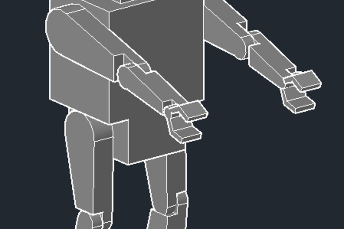 Printable Robot Toy - AutoCAD, STL - 3D CAD model - GrabCAD