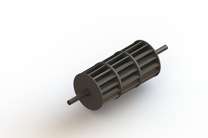 Cross flow turbine - SOLIDWORKS - 3D CAD model - GrabCAD