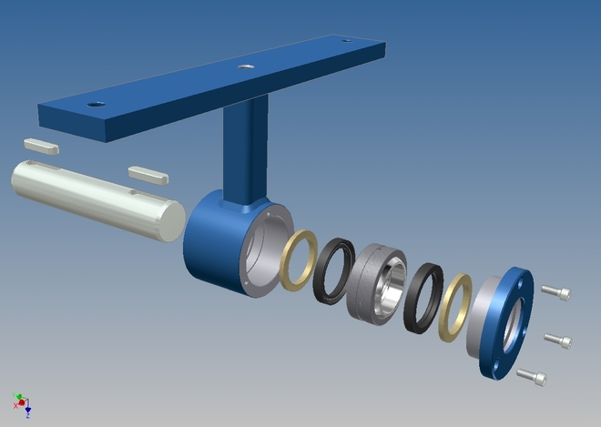 Screw Conveyor Middle Joint Hub Autodesk Inventor Catia Stl Step Iges 3d Cad Model