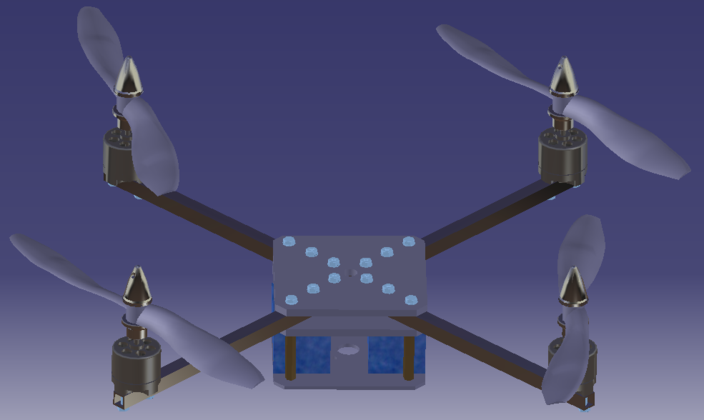 Preliminar Quadrotor UAV's structure