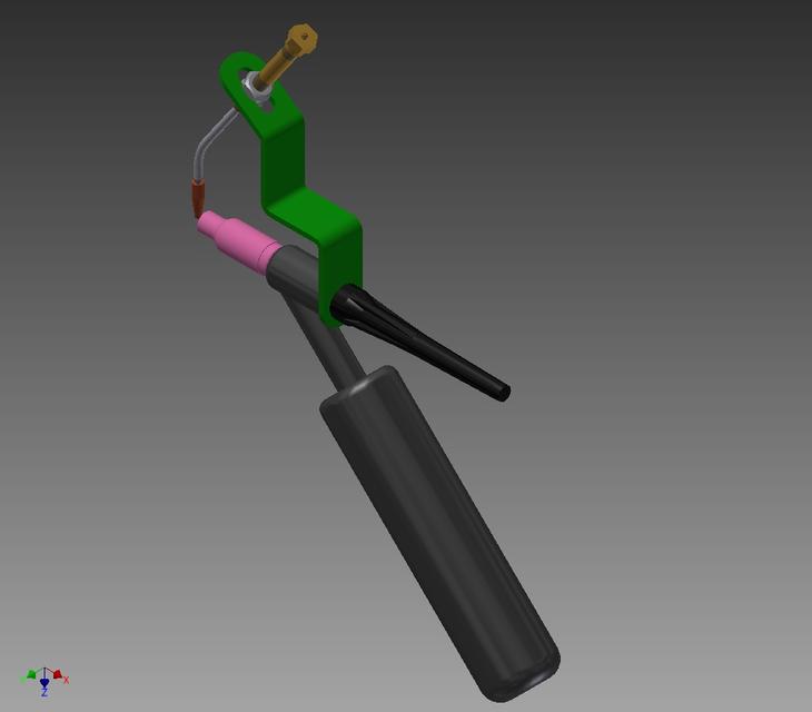 Tig Torch Mounting Arrangement Assembly 3D CAD Model, 43% OFF