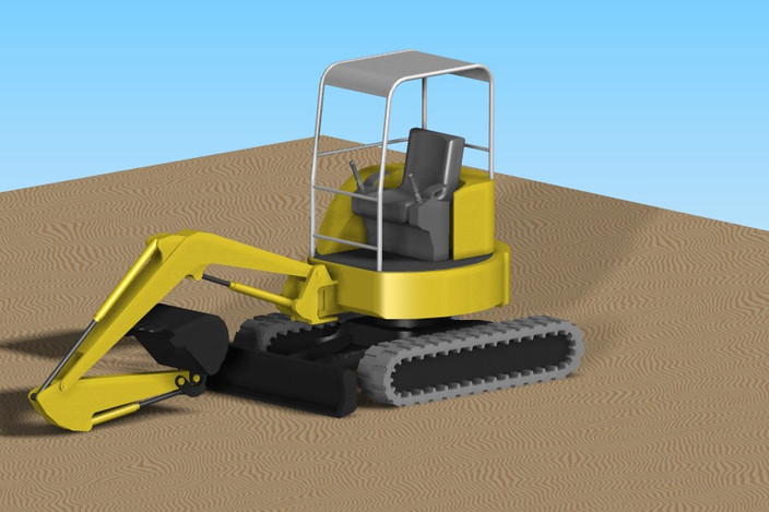 Excavator - STEP / IGES - 3D CAD model - GrabCAD