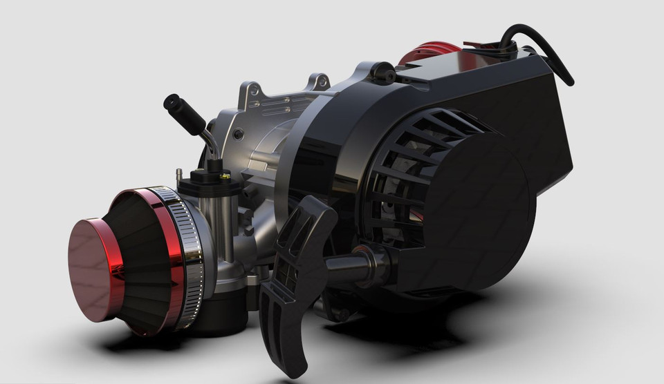 49cc Two Stroke Engine 3D CAD Model Library GrabCAD, 58% OFF