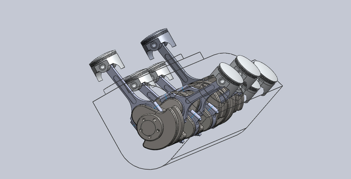 modle of v8 engine - SOLIDWORKS, Other - 3D CAD model - GrabCAD