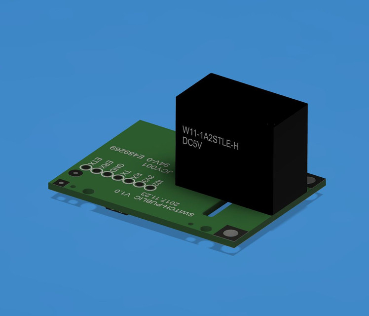 Sonoff RE5V1C WiFi Switch Module | 3D CAD Model Library | GrabCAD