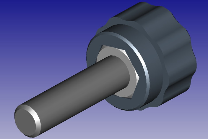 M16 TURN KNOB - JT, STEP / IGES - 3D CAD model - GrabCAD