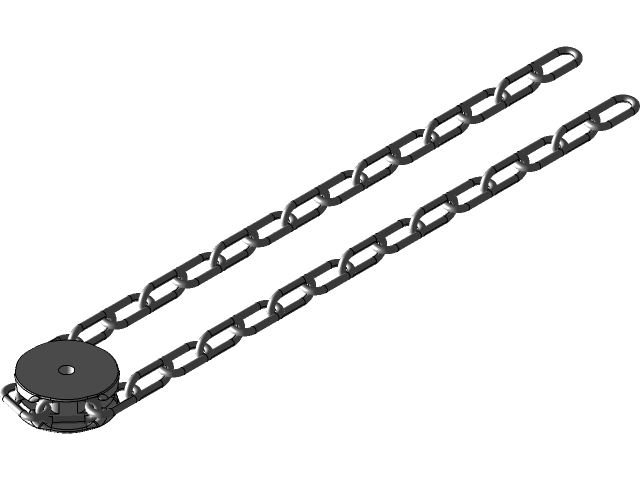 common link chain pulley small chain | 3D CAD Model Library | GrabCAD