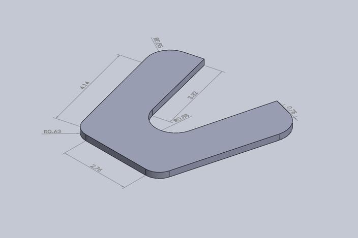 V Spacer - STEP / IGES, SOLIDWORKS - 3D CAD model - GrabCAD