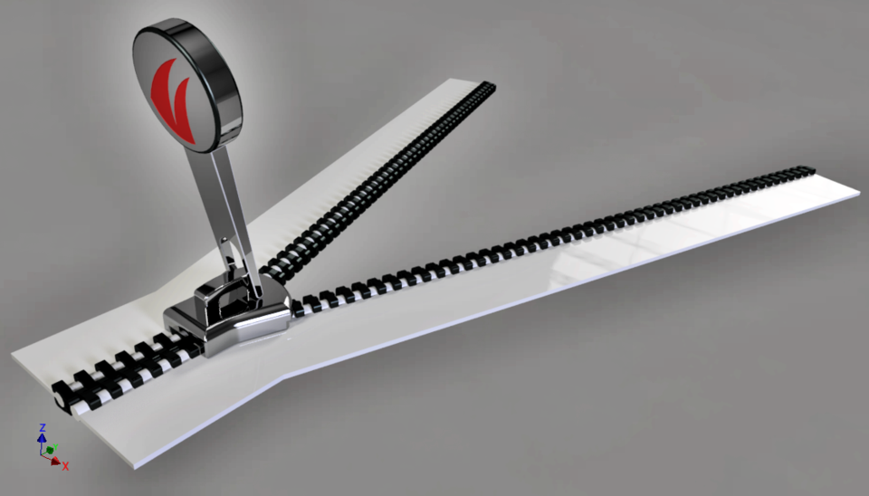 zipper | 3D CAD Model Library | GrabCAD