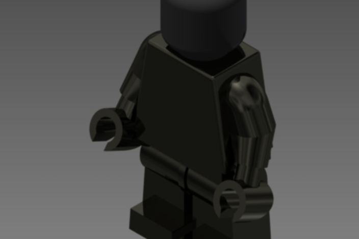 Lego Man simple - STL - 3D CAD model - GrabCAD