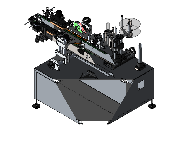 Sticker and labeling machine | 3D CAD Model Library | GrabCAD