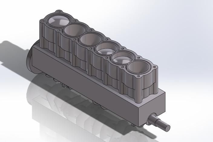 Inline 6 3.0L - SOLIDWORKS - 3D CAD model - GrabCAD