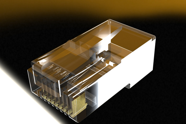 RJ-45 PLUG - STEP / IGES, Other - 3D CAD model - GrabCAD