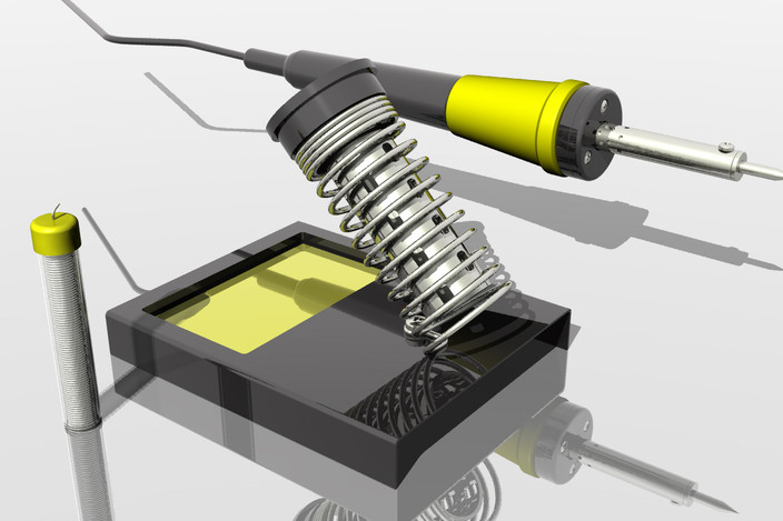 soldering iron - STEP / IGES - 3D CAD model - GrabCAD