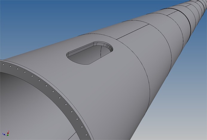 Full scale wind turbine tower Assembly - Autodesk Inventor - 3D CAD ...