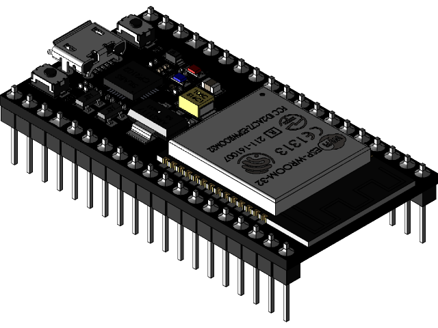 Esp32 S3 Wroom 3d Cad Model Library Grabcad