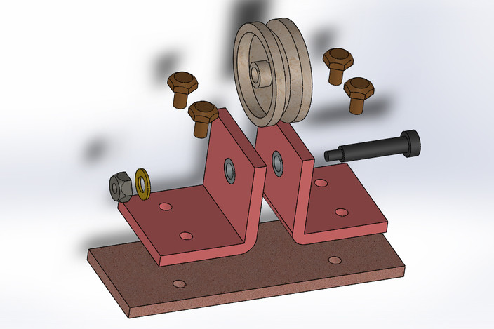 WHEEL SUPPORT ASSEMBLY - SOLIDWORKS - 3D CAD model - GrabCAD