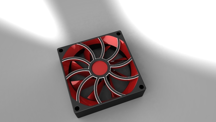 PC Fan - STL, STEP / IGES, SOLIDWORKS - 3D CAD model - GrabCAD