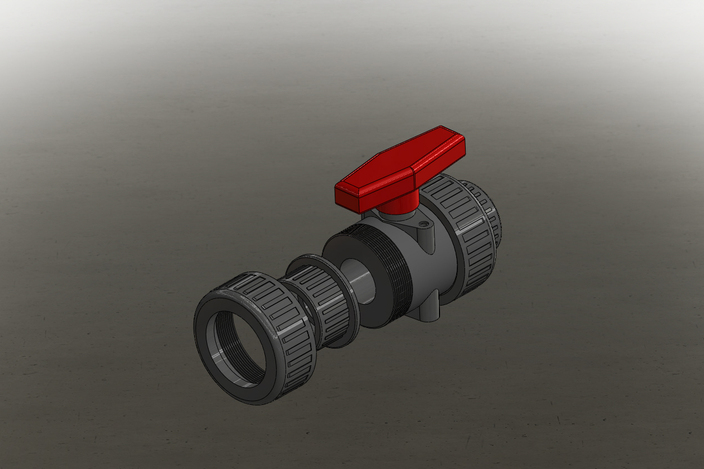 2 inch ball valve - SOLIDWORKS - 3D CAD model - GrabCAD