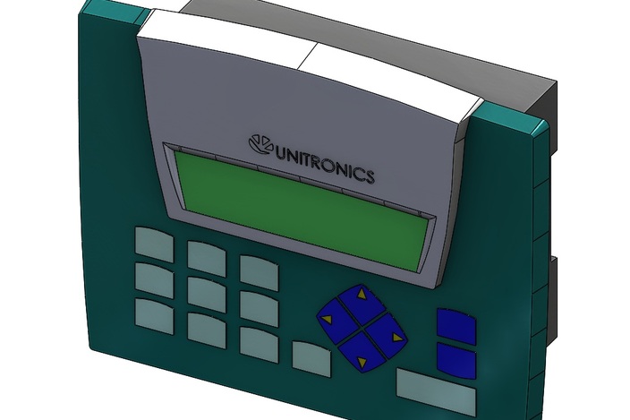 Unitronics Jazz Controller And Ethernet Plug Solidworks 3d Cad Model