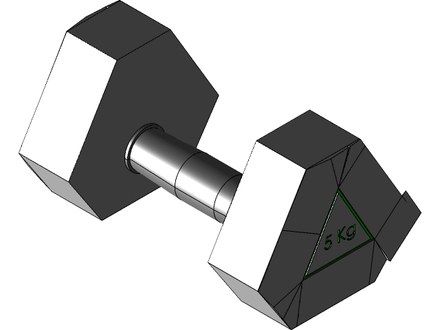 5 Kg weight | 3D CAD Model Library | GrabCAD
