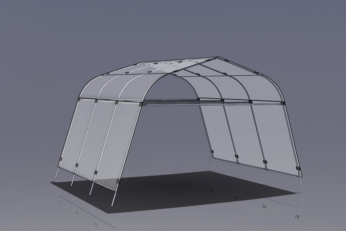Greenhouse - SOLIDWORKS - 3D CAD model - GrabCAD