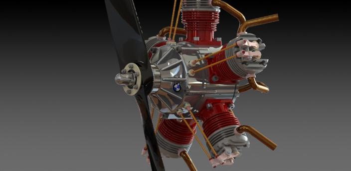 6 Piston Rotary Engine - SOLIDWORKS - 3D CAD model - GrabCAD