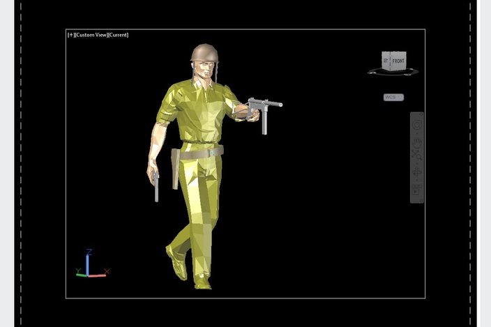 Soldier 1 - AutoCAD - 3D CAD model - GrabCAD
