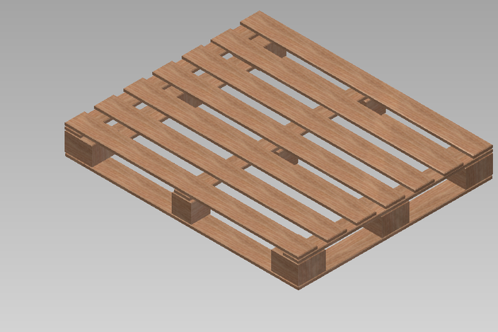 Pallet 1200x1000 mm - Autodesk Inventor, STEP / IGES, SOLIDWORKS, Other ...