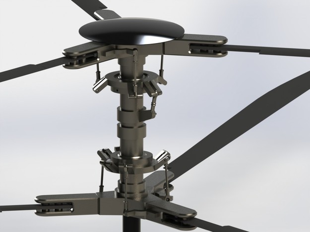 Helicopter Rotor - STL, SOLIDWORKS - 3D CAD model - GrabCAD