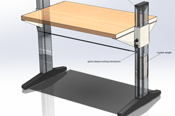 Table height adjustment mechanism challenge | Engineering & Design ...