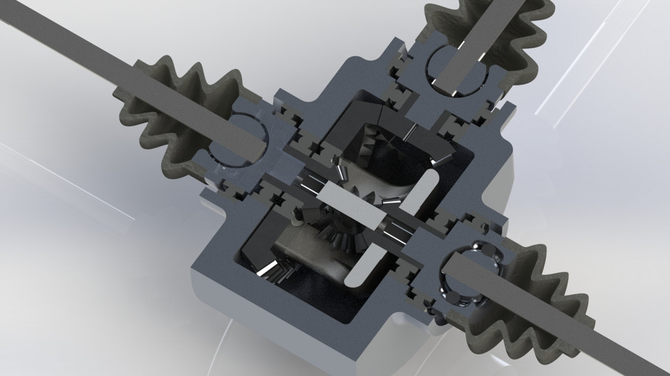 Differential | 3D CAD Model Library | GrabCAD