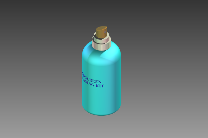 Spray Bottle Design - Autodesk Inventor - 3D CAD model - GrabCAD