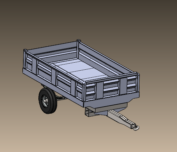Bloque Cad De Remolque De Tractor Tractor Recent Models | 3D CAD
