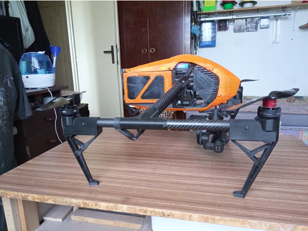DJI Inspire 2 3D CAD Model Library GrabCAD