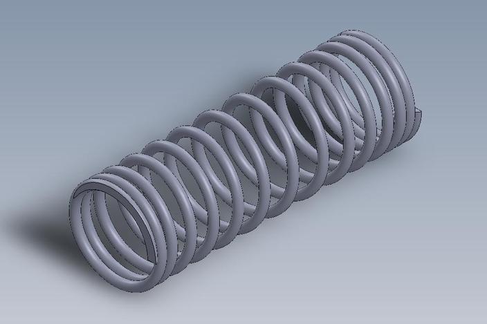 Variable Pitch Spring Solidworks 3d Cad Model Grabcad