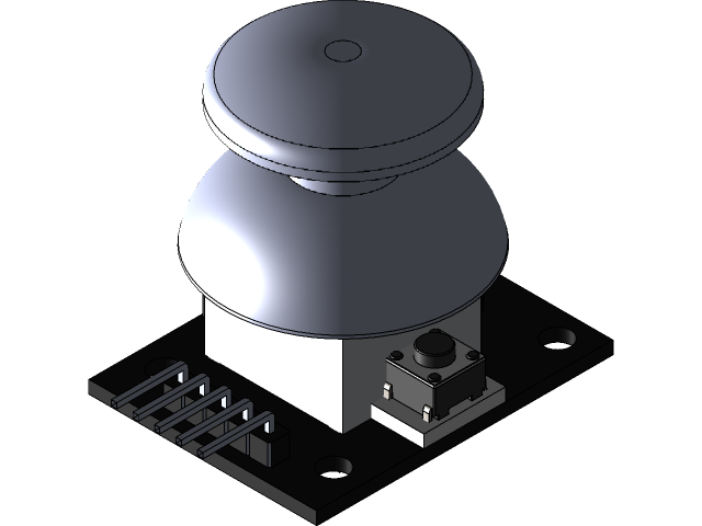 Dual axis xy joystick module | 3D CAD Model Library | GrabCAD